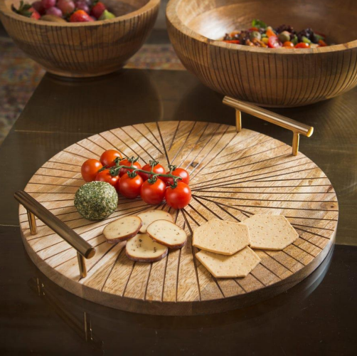 Wooden Platter - Buy the unique mango wood serving platter
